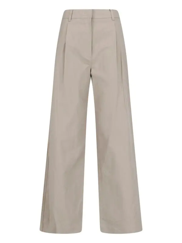 DUNST Pants In Mixed Cotton - Green