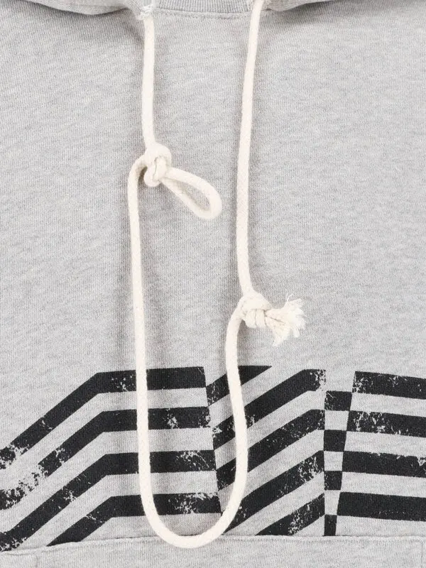 GOLDEN GOOSE Flag Vintage Hoodie - Gray