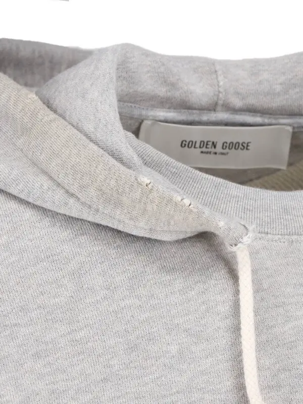 GOLDEN GOOSE Flag Vintage Hoodie - Gray