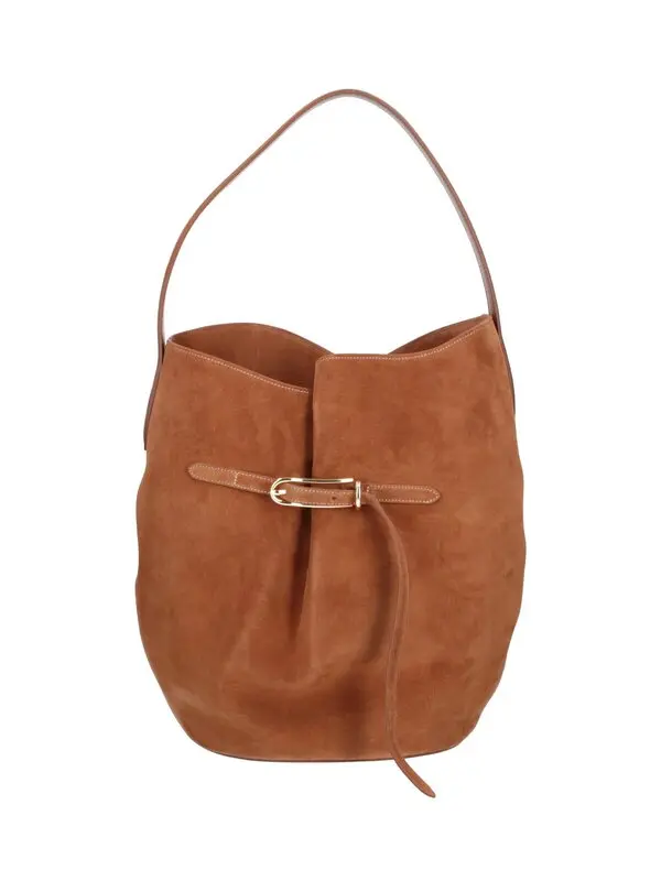 LIFFNER Large Bucket Bag "belted Bag - Brown