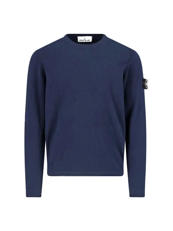 Stone Island Cotton Blend Sweatshirt - Blue