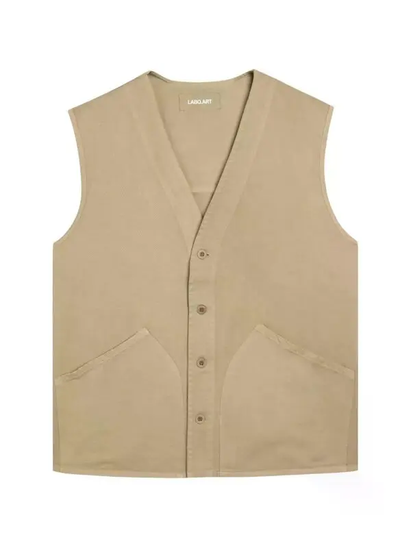Labo.art V-neck Waistcoat - Neutrals