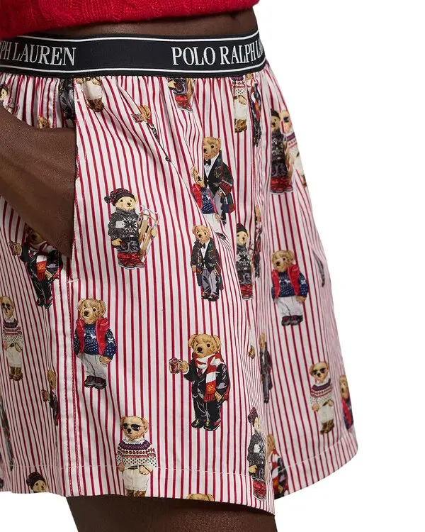 Polo Ralph Lauren Cotton Boxer Shorts - Bear Red