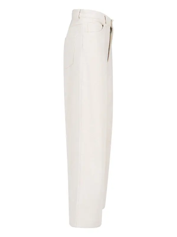 Auralee Wide Silk Denim Pants