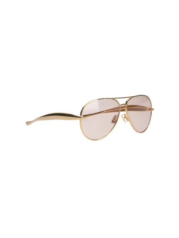 Bottega Veneta Aviator Sunglasses - Gold