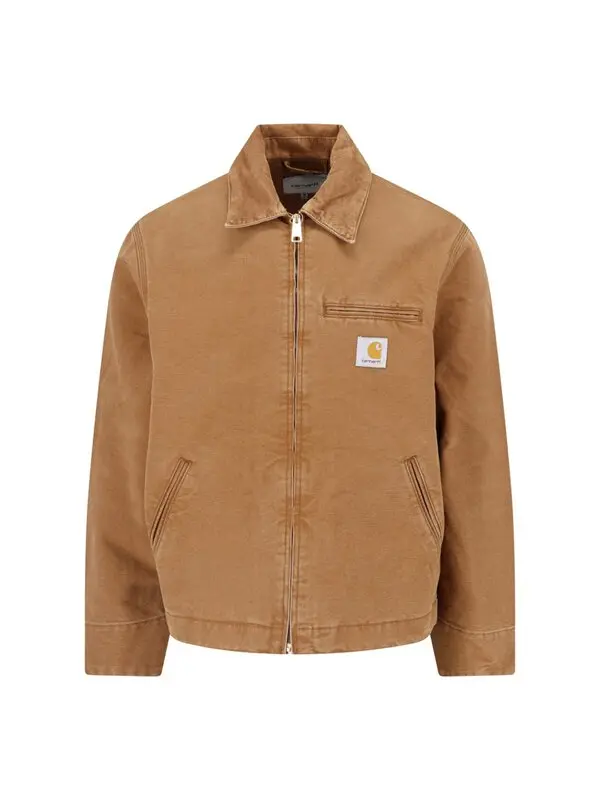 Carhartt Work In Progress Jacket Zip "detroit - Brown