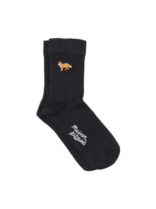 Maison Kitsuné Baby Fox Socks - Black