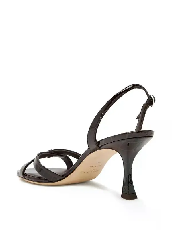 JIMMY CHOO Strappy Crocodile-effect Pumps