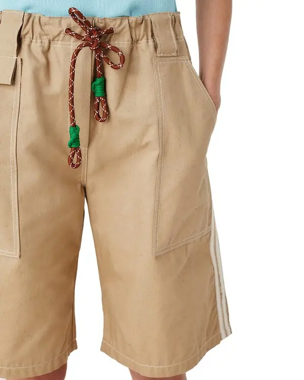 Tresse Cord Drawstring Bermuda Shorts