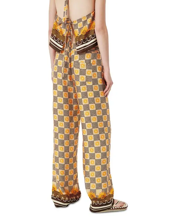 Tresse Silk Pants - Orange