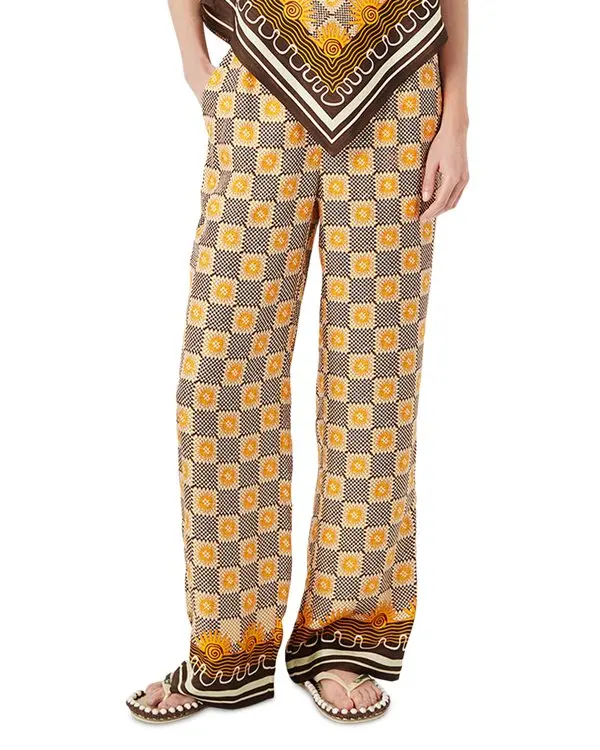 Tresse Silk Pants - Orange