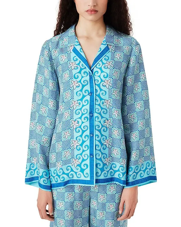 Tresse Silk Shirt - Blue