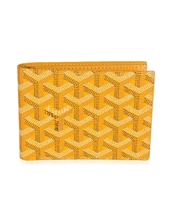 Goyard Goyardine Victoire Wallet Canvas Wallet - Yellow