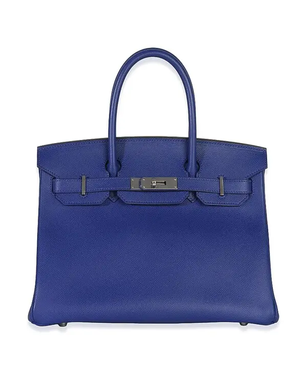 Hermès Birkin 30 Leather Handbag - Blue
