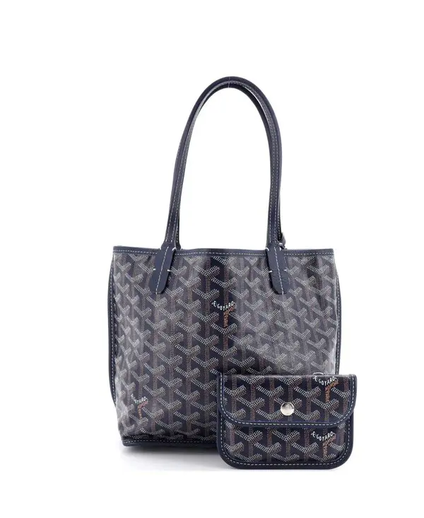 Goyard Anjou Reversible Tote Coated Canvas - Blue