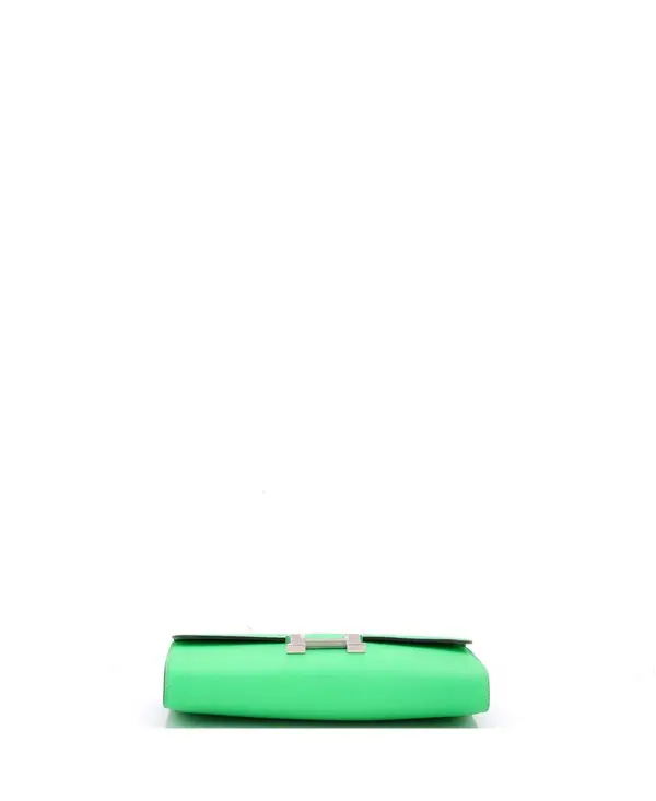 Hermès Cavale Constance To Go Wallet Evercolor - Green