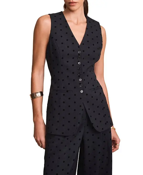 Mint Velvet Polka Dot Longline Waistcoat