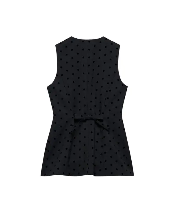 Mint Velvet Polka Dot Longline Waistcoat