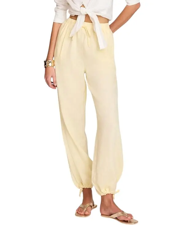 Mint Velvet Linen Balloon Trousers - Yellow