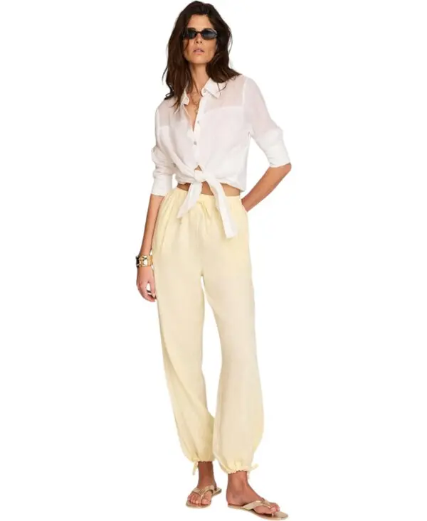 Mint Velvet Linen Balloon Trousers