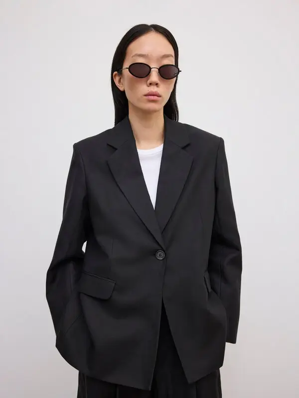 HOUSE OF DAGMAR Sb Linen Blazer