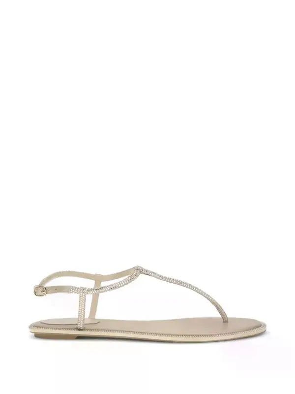 Rene Caovilla Diana Embellished Sandals - Neutrals