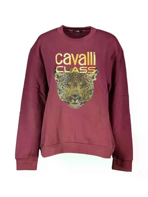Roberto Cavalli Jaguar-print Sweatshirt - Purple