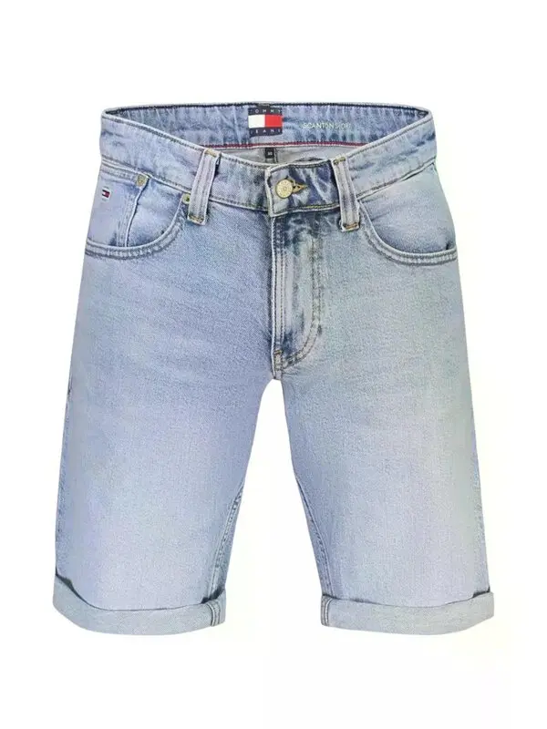 Tommy Hilfiger Cuffed Denim Shorts - Blue