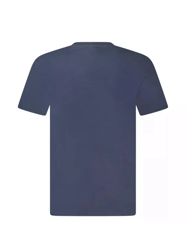 Timberland Crew-neck Logo-embroidered T-shirt - Blue