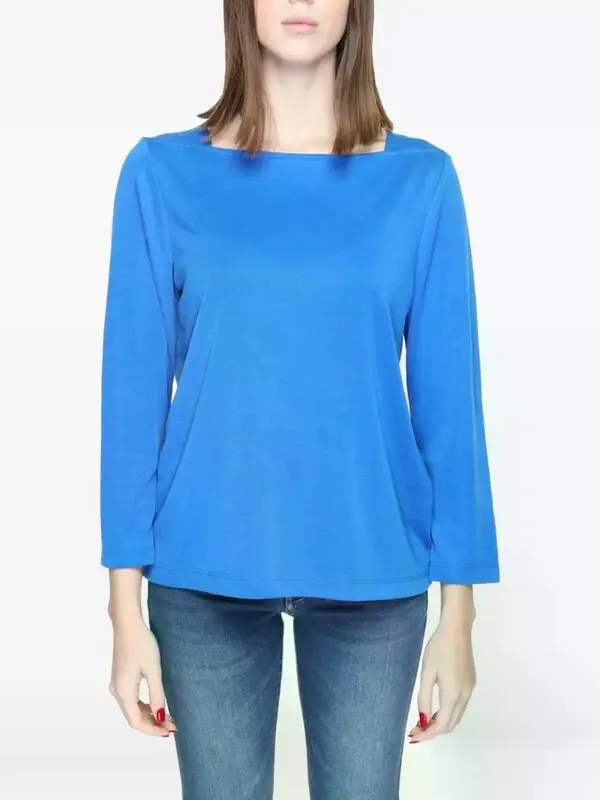 STREET ONE Boat Neck Top - Blue