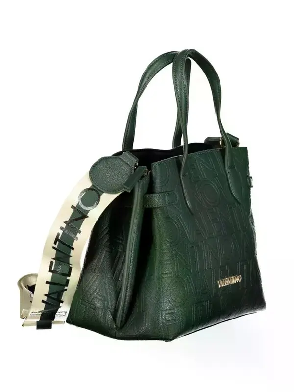 MARIO VALENTINO Embossed Logo Tote - Green