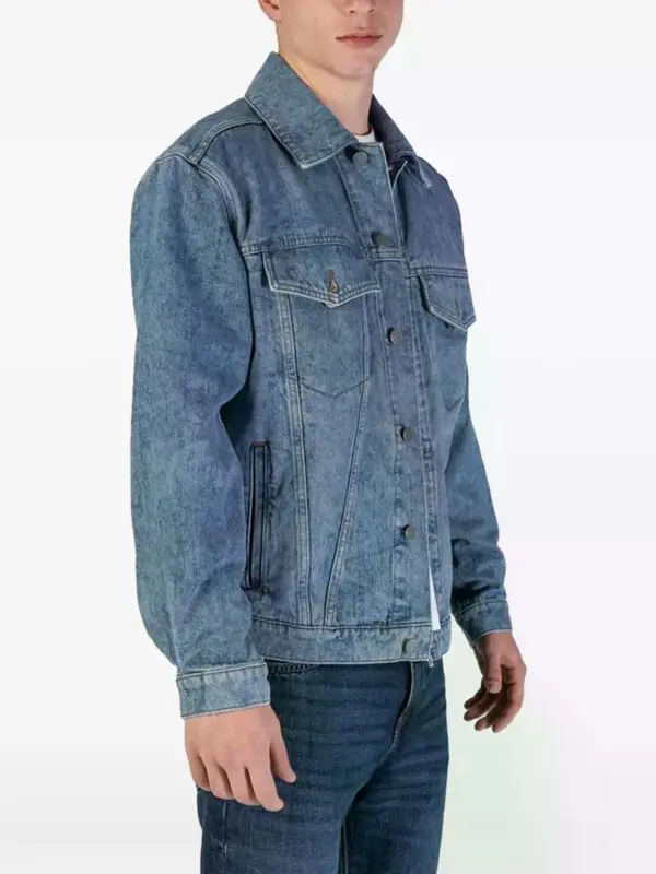 BOSS Acid-wash Denim Trucker Jacket