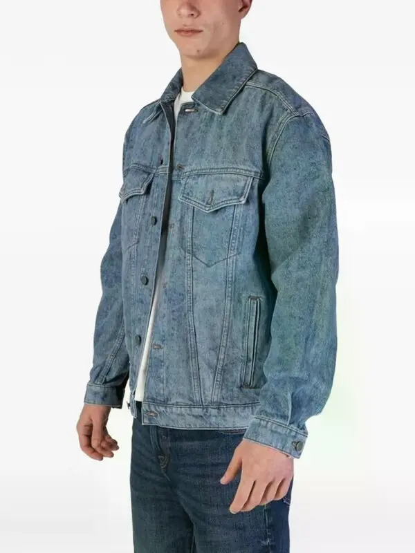 BOSS Acid-wash Denim Trucker Jacket