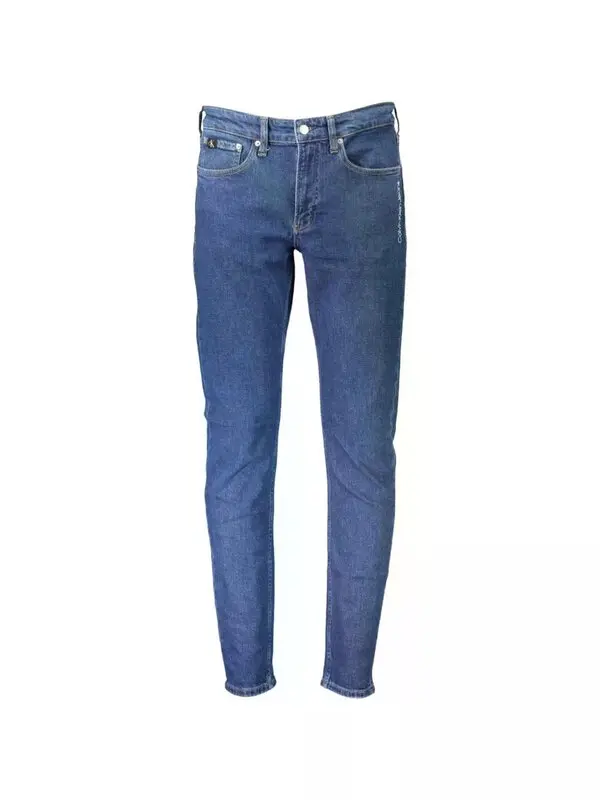Calvin Klein Logo-patch Jeans - Blue