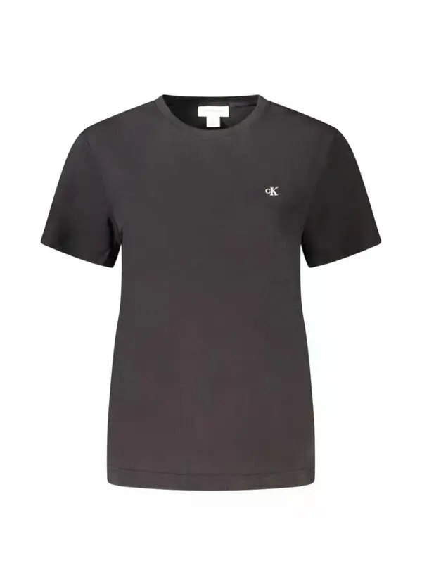 Calvin Klein Logo-print Cotton T-shirt - Black