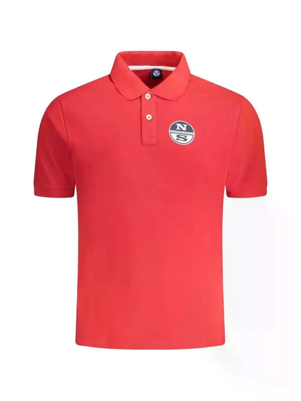 NORTH SAILS Logo-patch Cotton Polo Shirt - Red