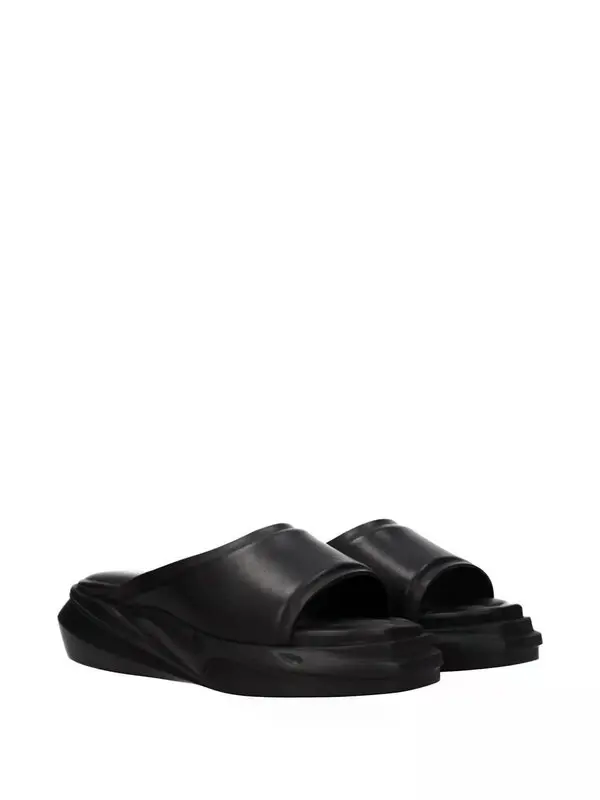1017 Alyx 9sm Leather Platform Sandals - Black