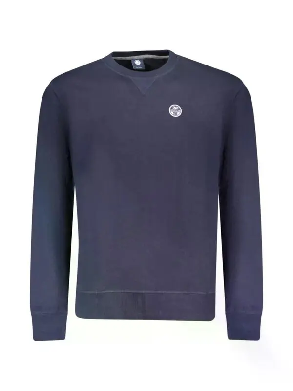 NORTH SAILS Logo-patch Crew-neck Sweatshirt - Blue