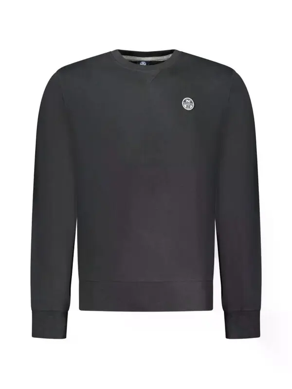 NORTH SAILS Logo-patch Cotton Sweater - Black
