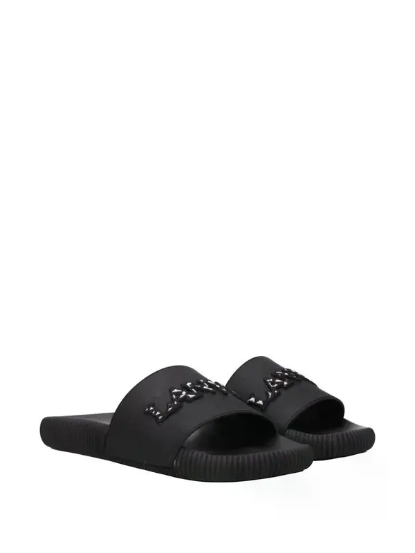 LANVIN Logo-embellished Sandals - Black