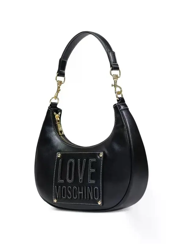 Moschino Logo-patch Topstitching Tote Bag