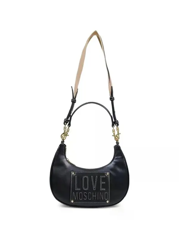 Moschino Logo-patch Topstitching Tote Bag