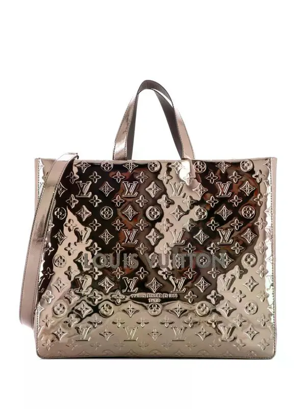 LOUIS VUITTON Shopper Monogram Mirror Coated Canvas Mm Tote Bag - Metallic