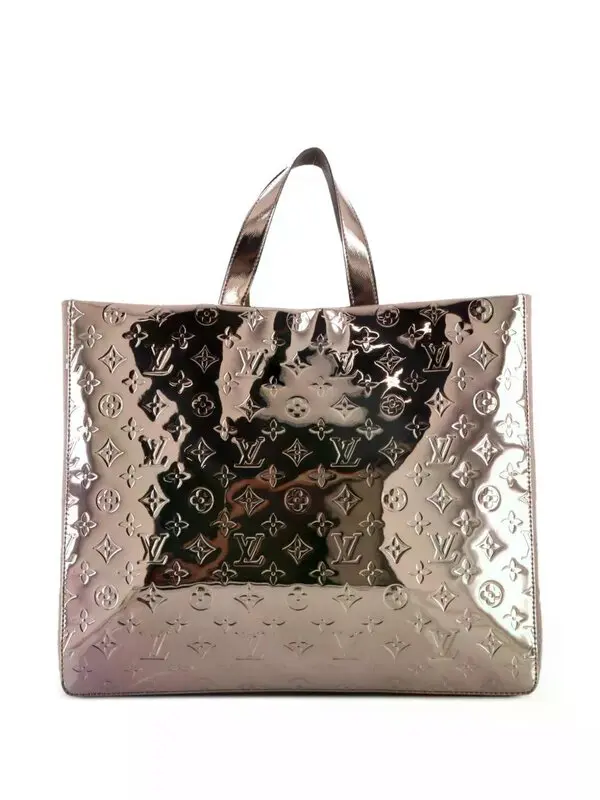 LOUIS VUITTON Shopper Monogram Mirror Coated Canvas Mm Tote Bag
