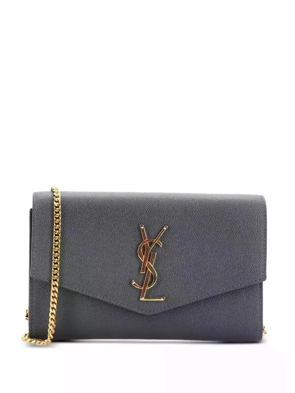 Saint Laurent Uptown Chain Wallet Leather Crossbody Bag