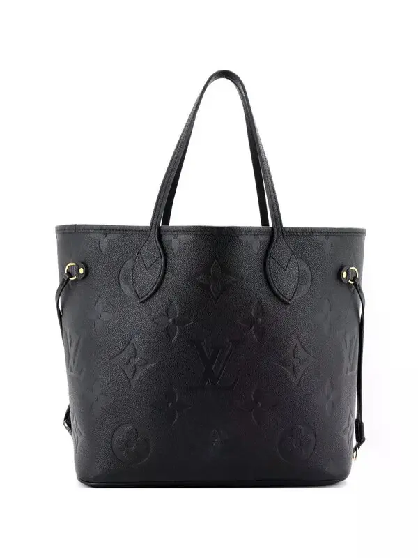 LOUIS VUITTON Neverfull Nm Monogram Empreinte Giant Mm Tote Bag - Black