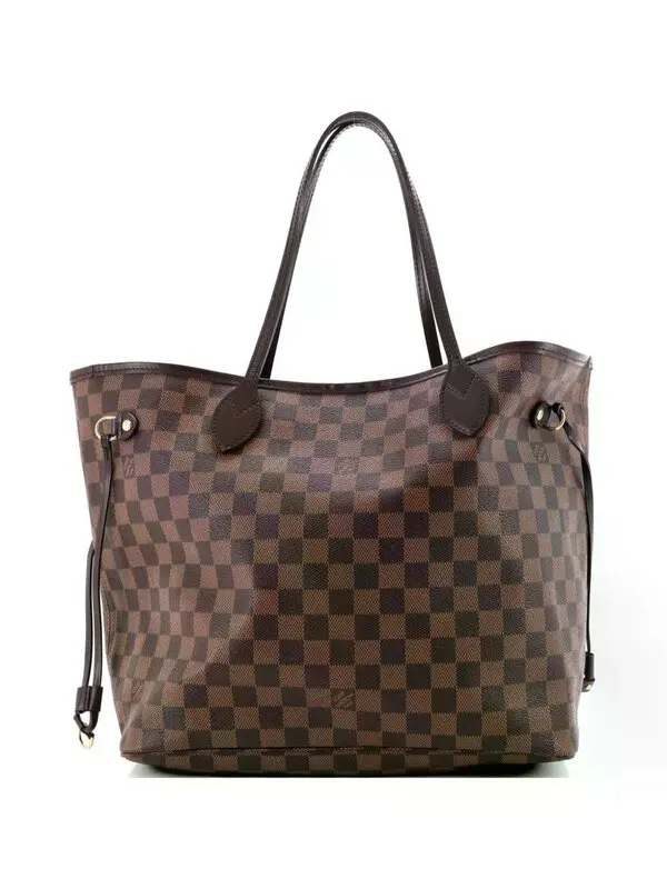 LOUIS VUITTON Neverfull Damier Mm Tote Bag - Brown