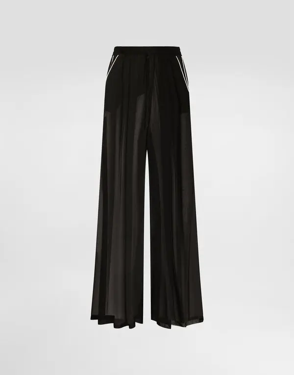 Dolce & Gabbana Chiffon Trousers - Black