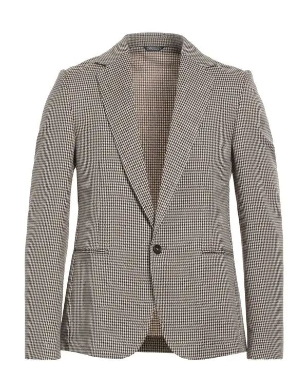 DANIELE ALESSANDRINI Blazer Size Polyester, Viscose, Elastane