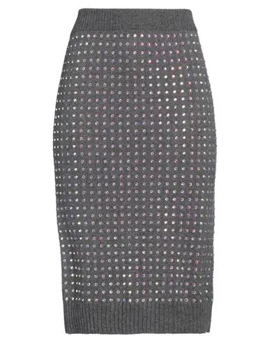 Sportmax Midi Skirt Size Wool, Polyamide - Grey